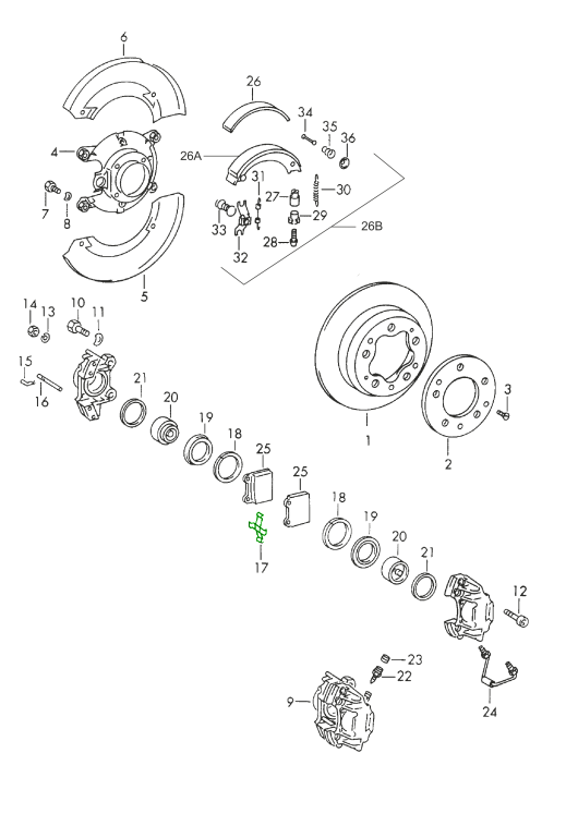 Porsche 911 Brake pad tension spring 90135293611 - 90135293611 | Design 911