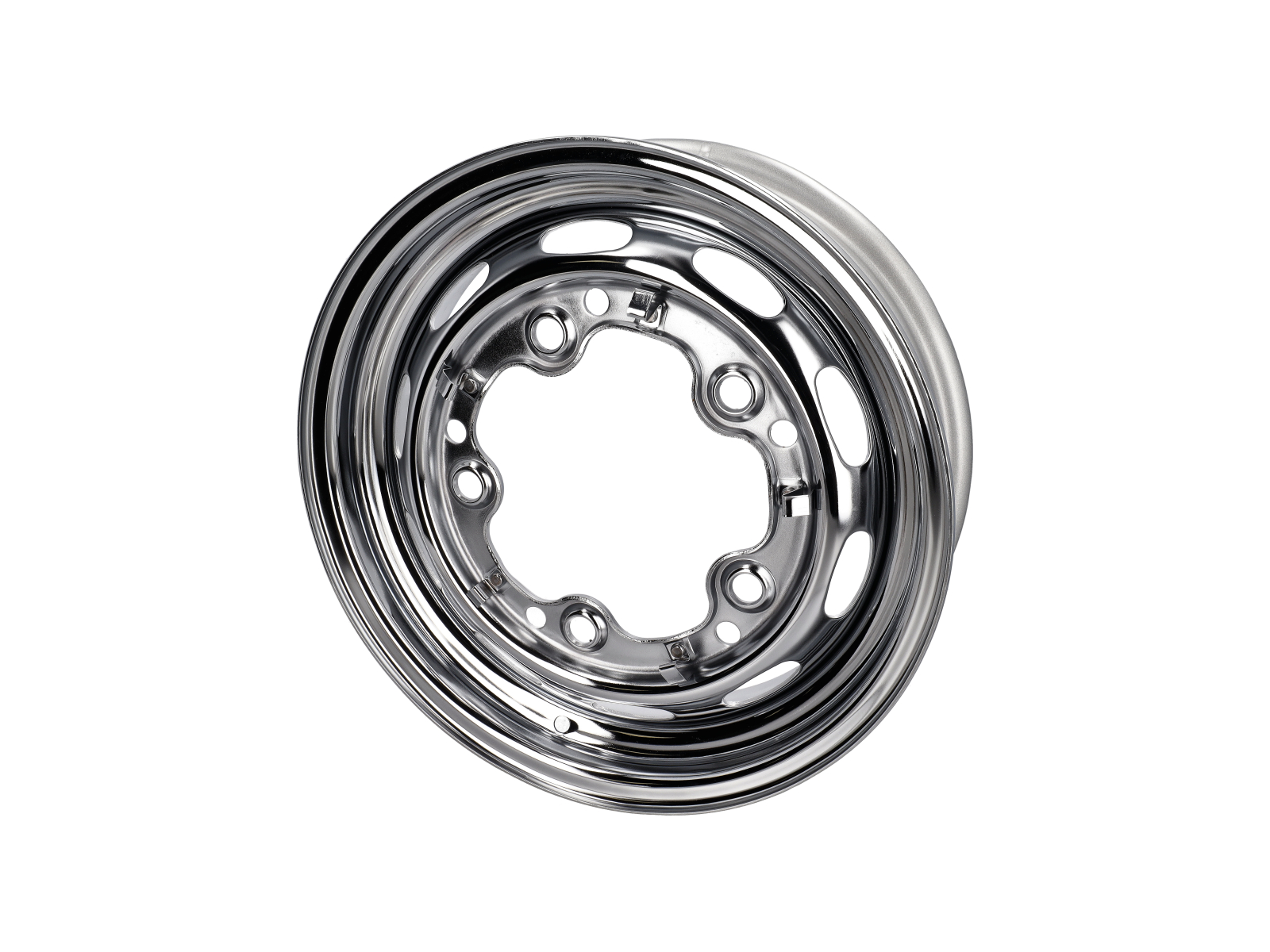 15" Chrome Steel Rim - 4.5x15", 5x205 PCD, ET25 - for Porsche 356 A ...