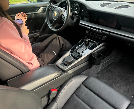 Cup / drinks holder, Side mount. Porsche 992 - PCH-SIDE-992 | Design 911