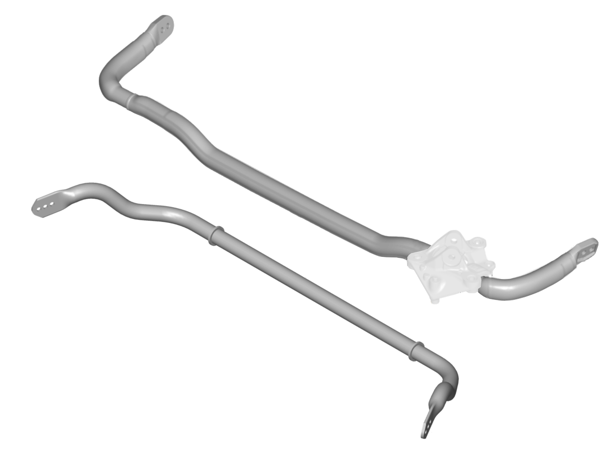 Anti roll bar kit front and rear Weissach Package. Porsche 992 GT3 RS ...