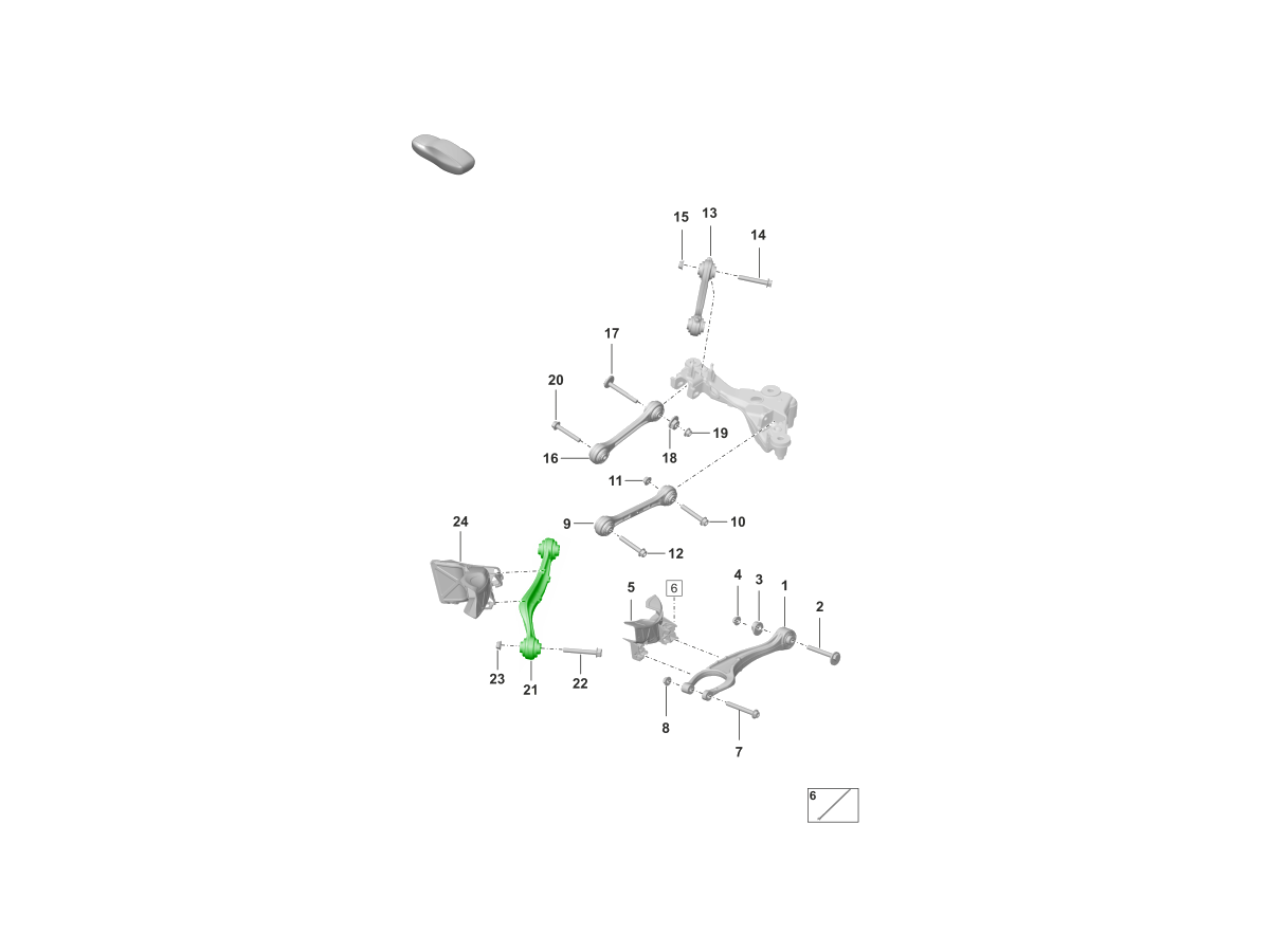 Rear Trailing Arm for Porsche 991 / 992-1 Carrera & Turbo 2012 ...