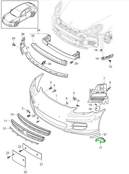Lower Spoilers / Trays / Corner trims | Design 911