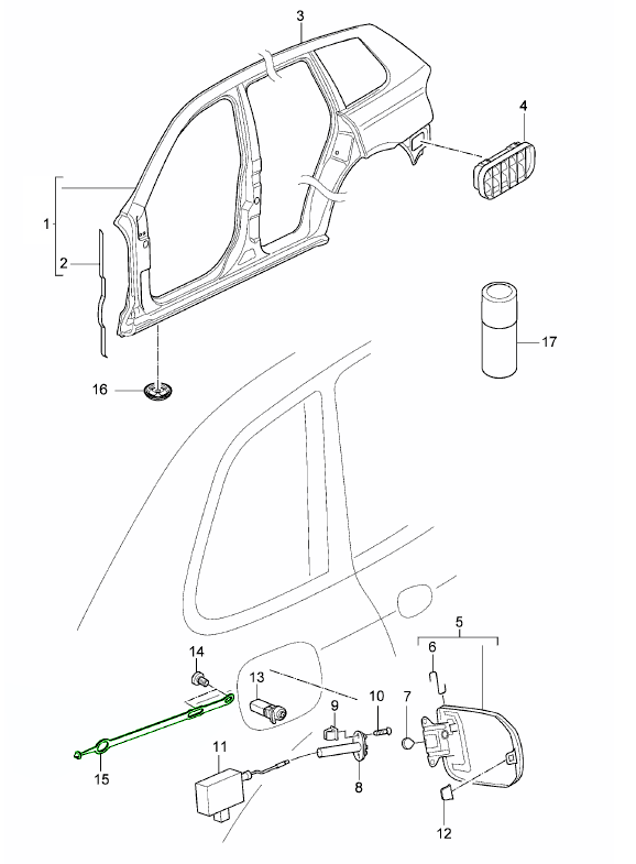 retainer for cover - 95550411600 | Design 911