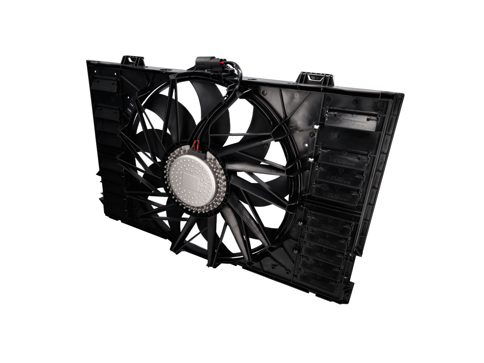 Porsche 970 Panamera Water radiator air duct with fan 97010606106 ...