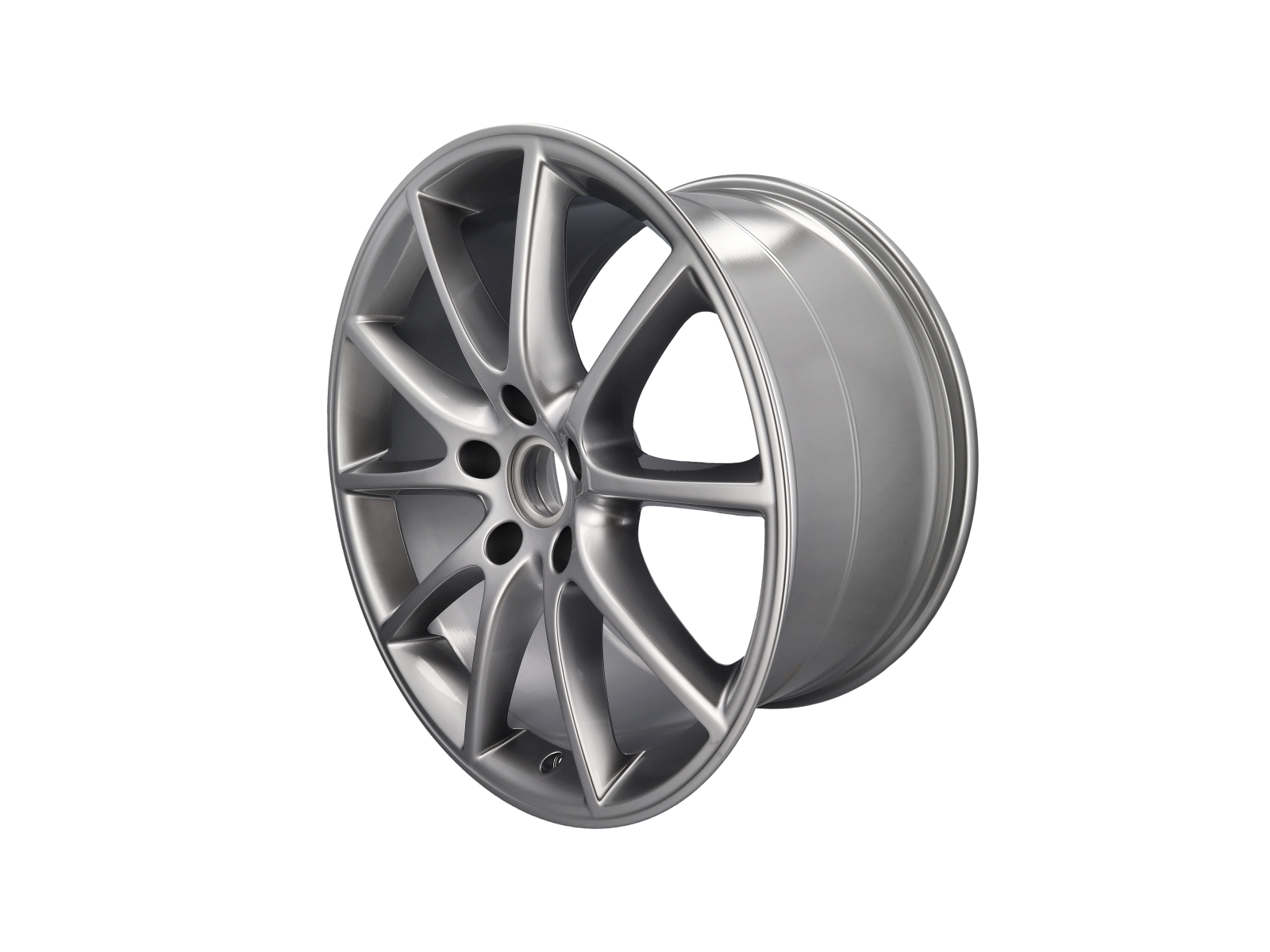 Front 20-inch Cayenne Design alloy wheel, in Brilliant Chrome finish ...