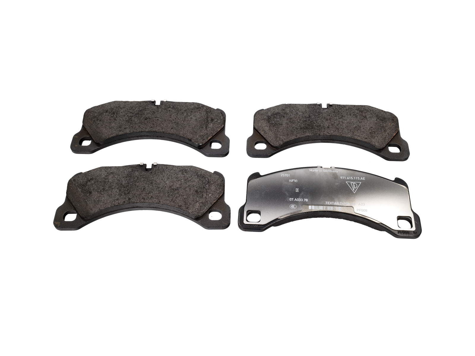 Original Porsche 971698151AD / 95B698151E / 95B698151E Brake Pads FRONT ...