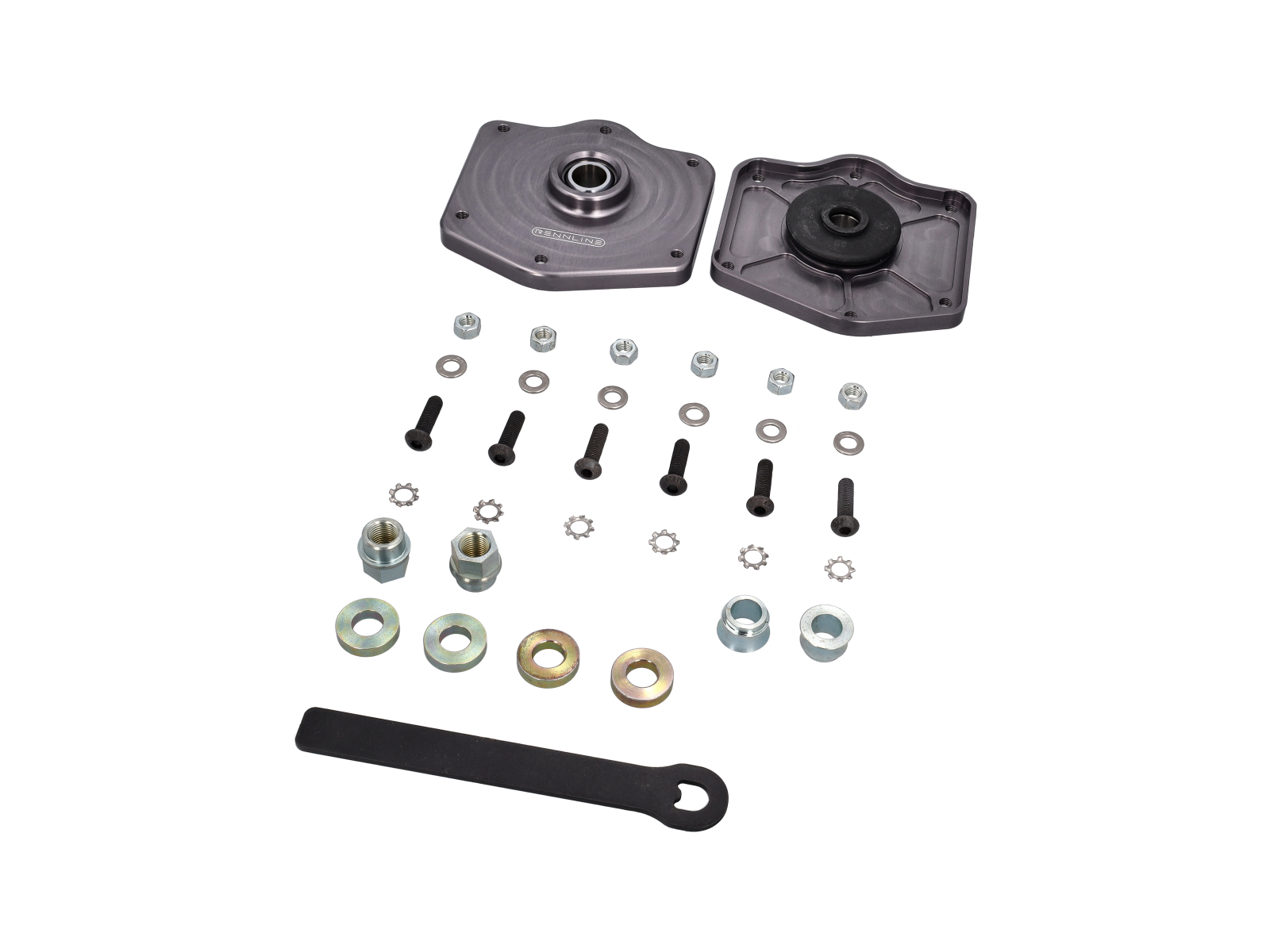 Sealed Front Camber Plates - Set Of 2 for Porsche 996 2WD - Rennline ...