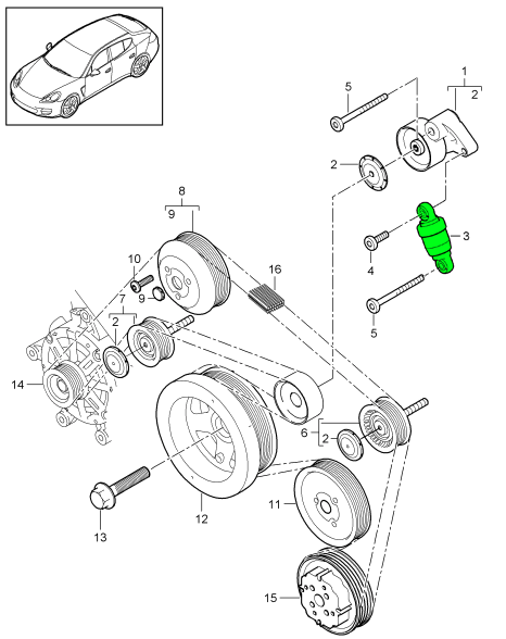 tensioner - 94810225901 | Design 911