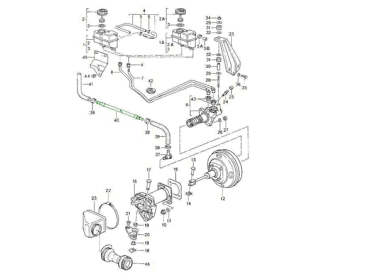 Porsche 964 C2 Brake booster vacuum line 96435557103 - 96435557103 ...