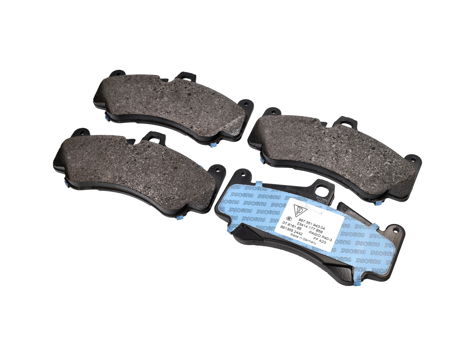 Brake Pads Front Porsche 997 / 987/ 996 with Ceramic (PCCB) Disc ...