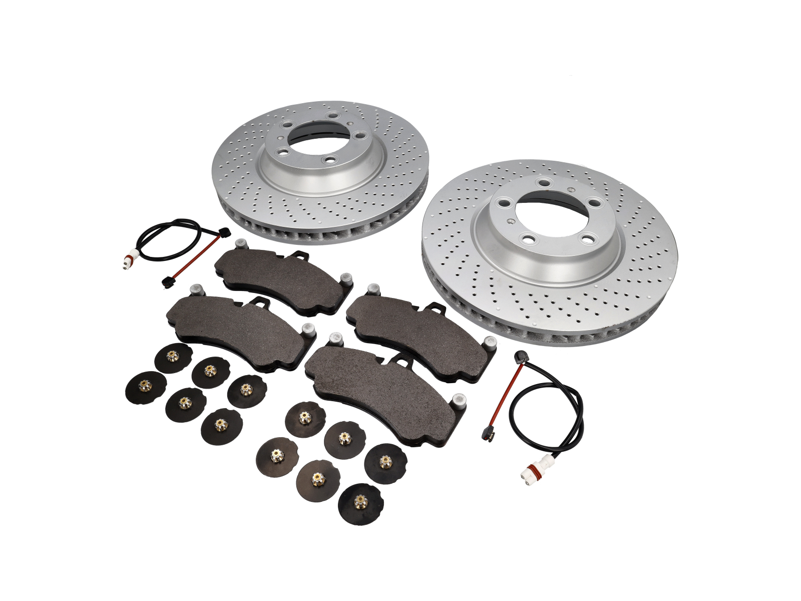 FRONT Brake Pads and Brake Disc Package Porsche 997 Turbo OE ...