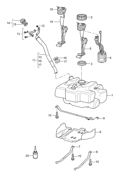 Porsche 997 Fuel Tank Gauge With Flange 99662083202 - 99662083203 ...