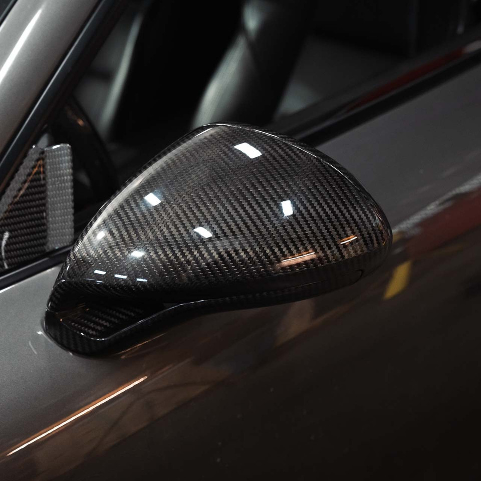 Rennline LHD Sport Design Mirrors Carbon Fibre. Porsche 991 / 981 ...