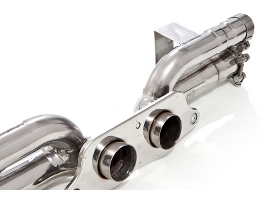 Sports exhaust rear silencer straight pipe Porsche 997 GT3 and GT3 RS ...