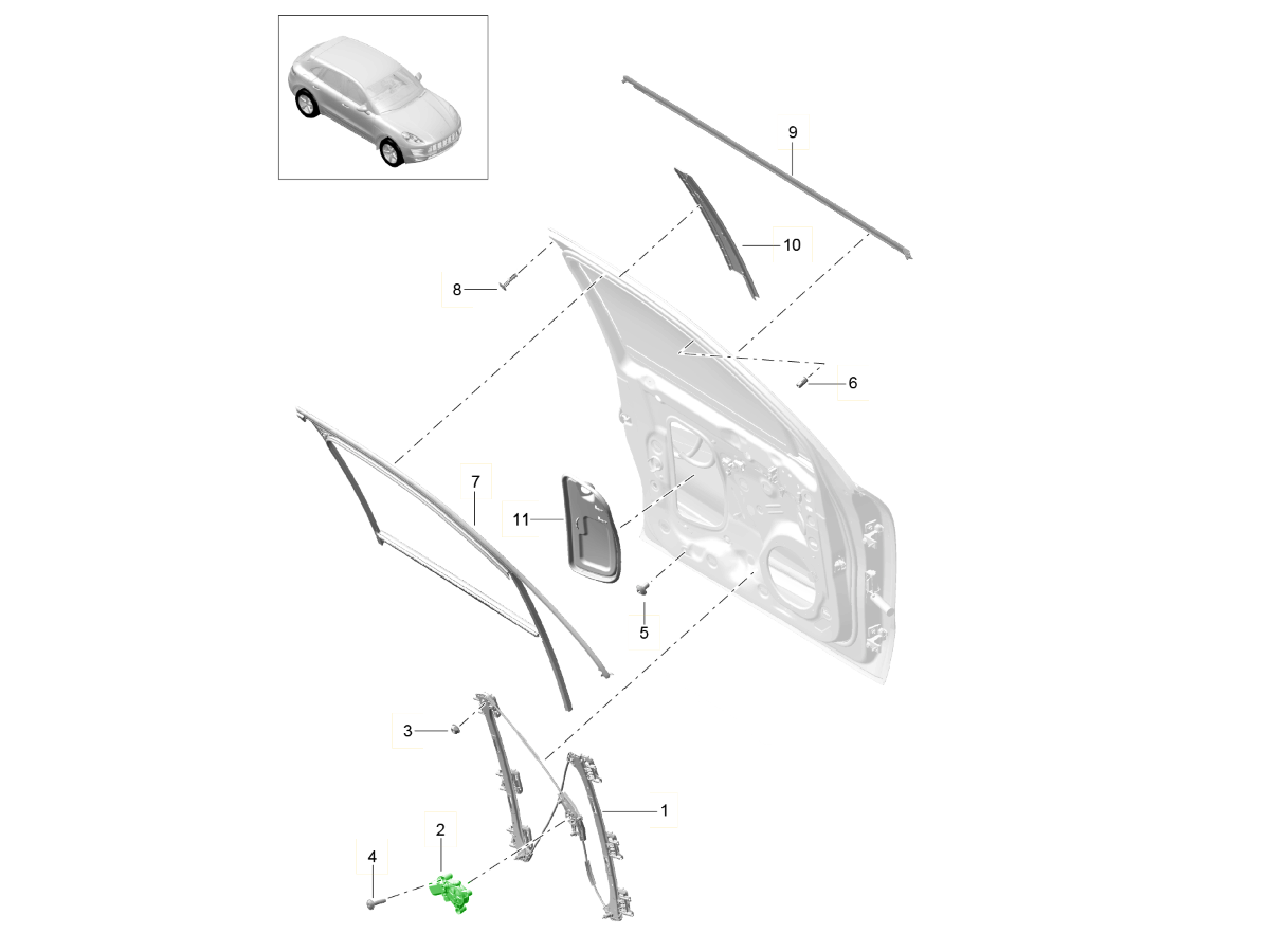 Buy Porsche Macan (95B) MK1 (2014-2018) Window Motors | Design 911