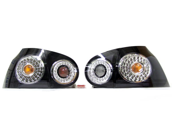 Rear Indicator Units LED Black Internal VW GOLF MK5 (PAIR) - 2214998 ...