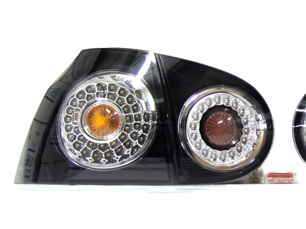 Rear Indicator Units LED Black Internal VW GOLF MK5 (PAIR) - 2214998 ...