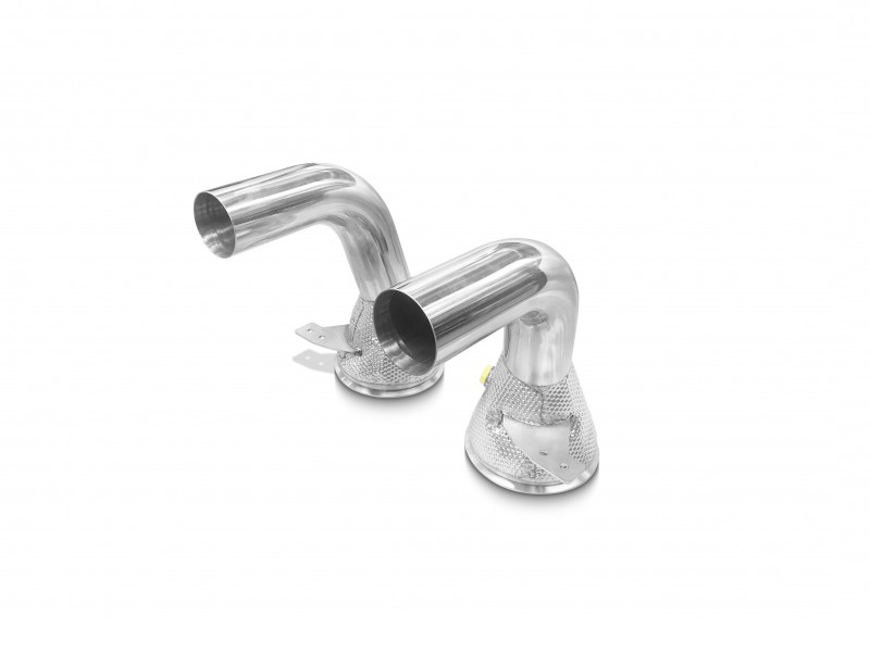 Sports exhaust catalytic converter delete pipes Porsche 992 Carrera and ...