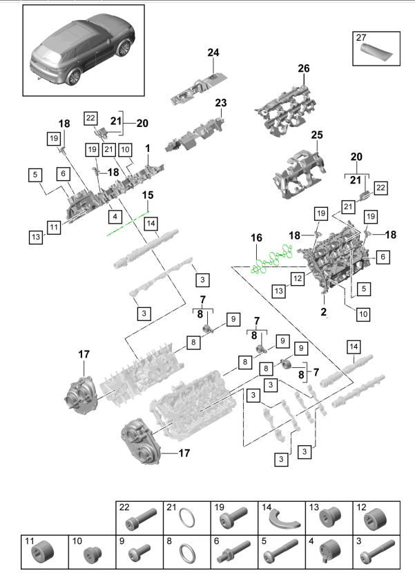 Cylinder Head / Camshaft Carrier | Design 911