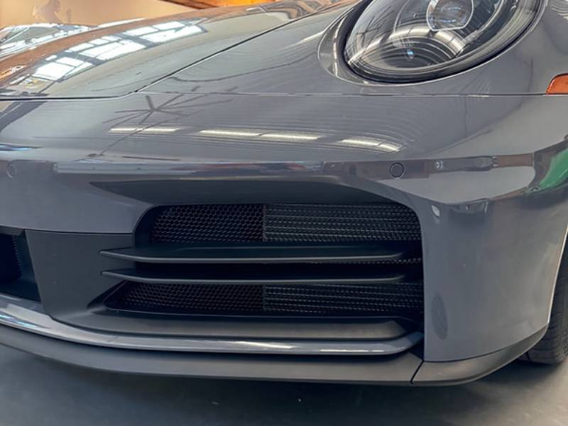 Front bumper side grilles wire mesh. Porsche 992.2 Carrera 2 - 992 ...