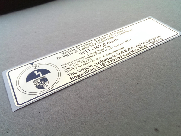 Timing decal for Porsche 911 91100650200 - 91100650200/1 | Design 911