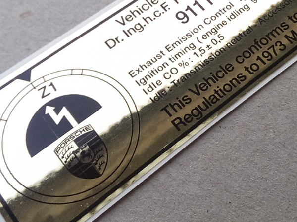 Timing decal for Porsche 911 91100650200 - 91100650200/1 | Design 911