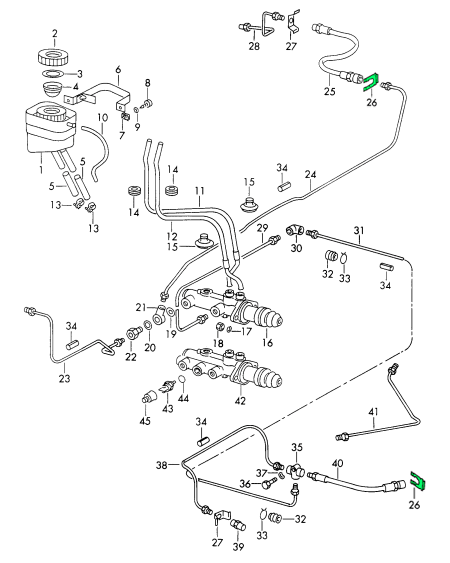 Porsche 911 Brake Hose Bracket 113611715A 91435566500 - 113611715A::1 ...