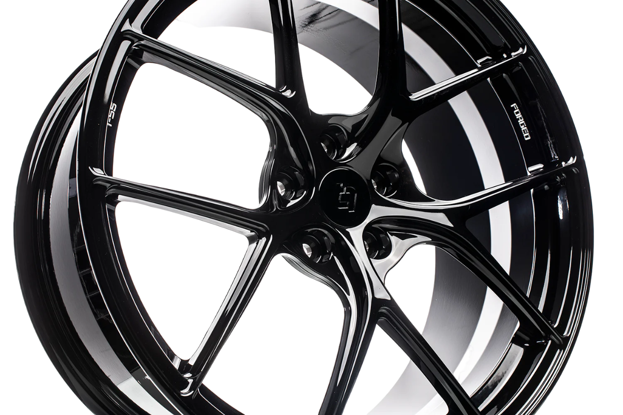Titan 7 Forged T-S5 Split 5 Spoke Alloy Wheel Set Wicked Black. Porsche ...