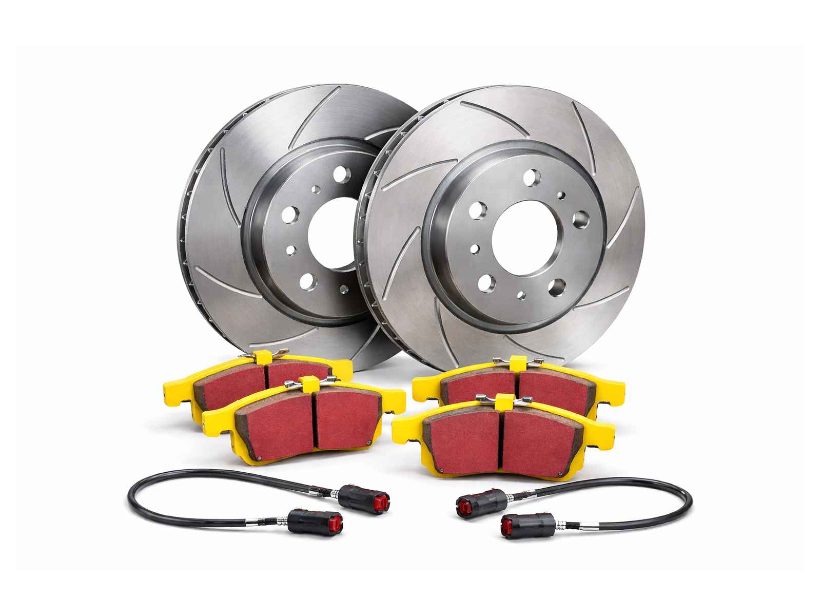 Rear EBC Ultimax brake discs, EBC YELLOWSTUFF pads, EBC YELLOW pads ...