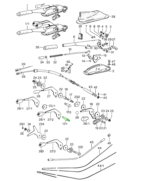 Porsche 911 Heating actuating lever bearing pin 91142451901 ...