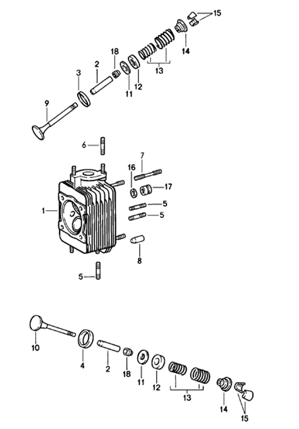 Cylinder head stud BM 8 x 35. Porsche 911 SC - 99906223702/1 | Design 911