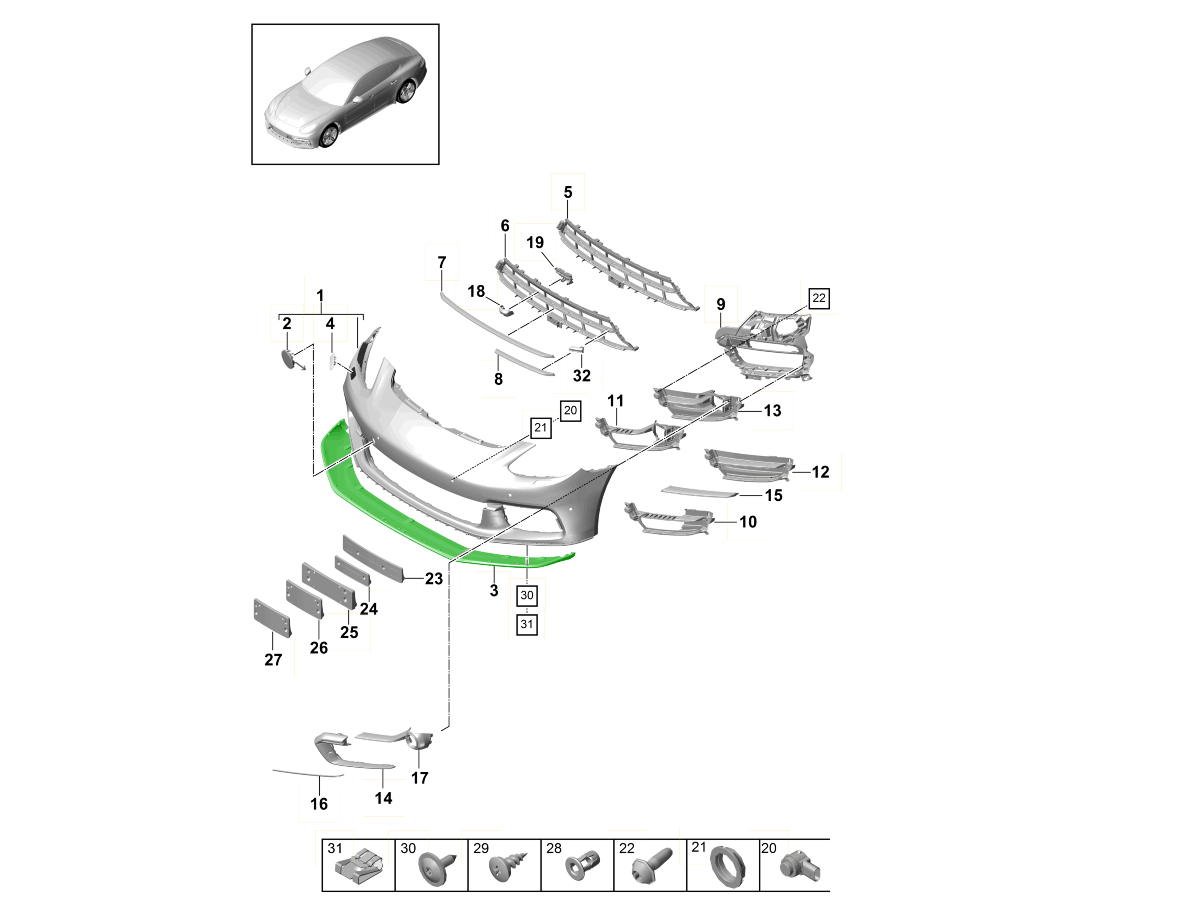 Porsche Front Spoilers & Bumpers | Aerodynamic Styling Upgrades ...