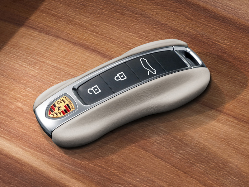 Genuine Porsche 971044930 Leather driver's key for Porsche 992 Taycan ...