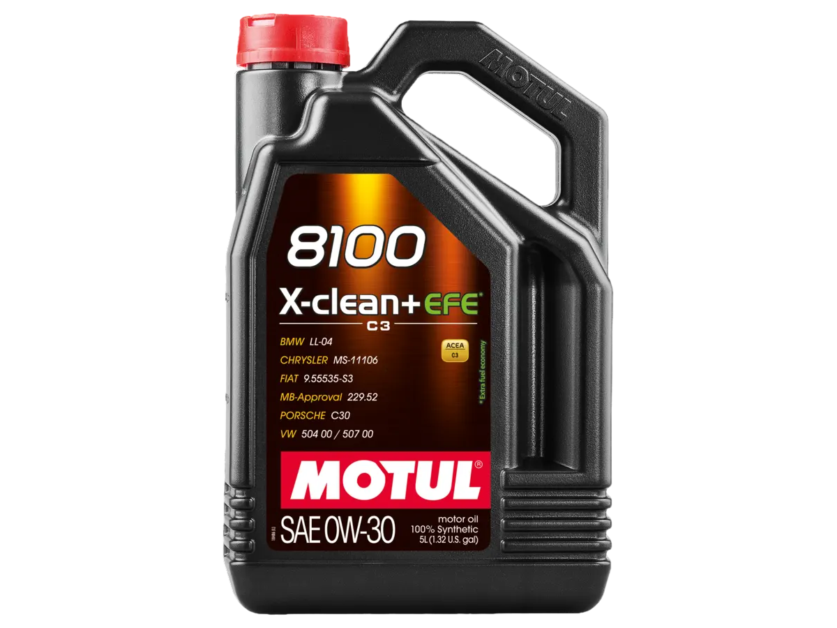 MOTUL 8100 X-CLEAN+ EFE 0W-30 engine oil 5ltr 111678 - 111678 | Design 911
