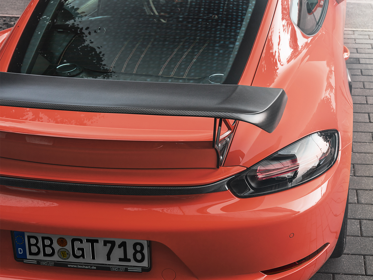 TechArt 082.100.811.009 TechArt carbon fibre rear spoiler type II for ...