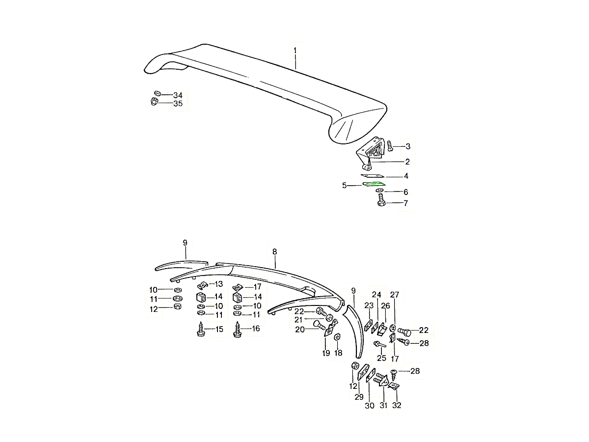 Buy Porsche 928 (1978-1995) Rear Spoilers / Aerofoil | Design 911