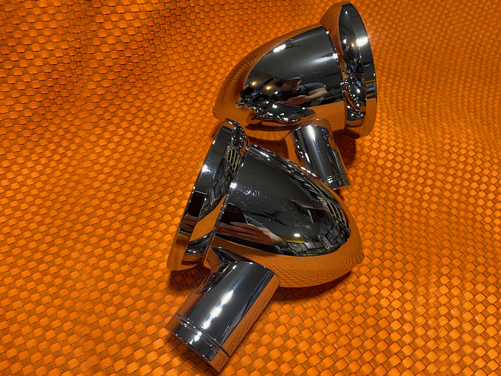 Aluminium bullet mirror set - Wing Window mount. Porsche 911 / 964 ...