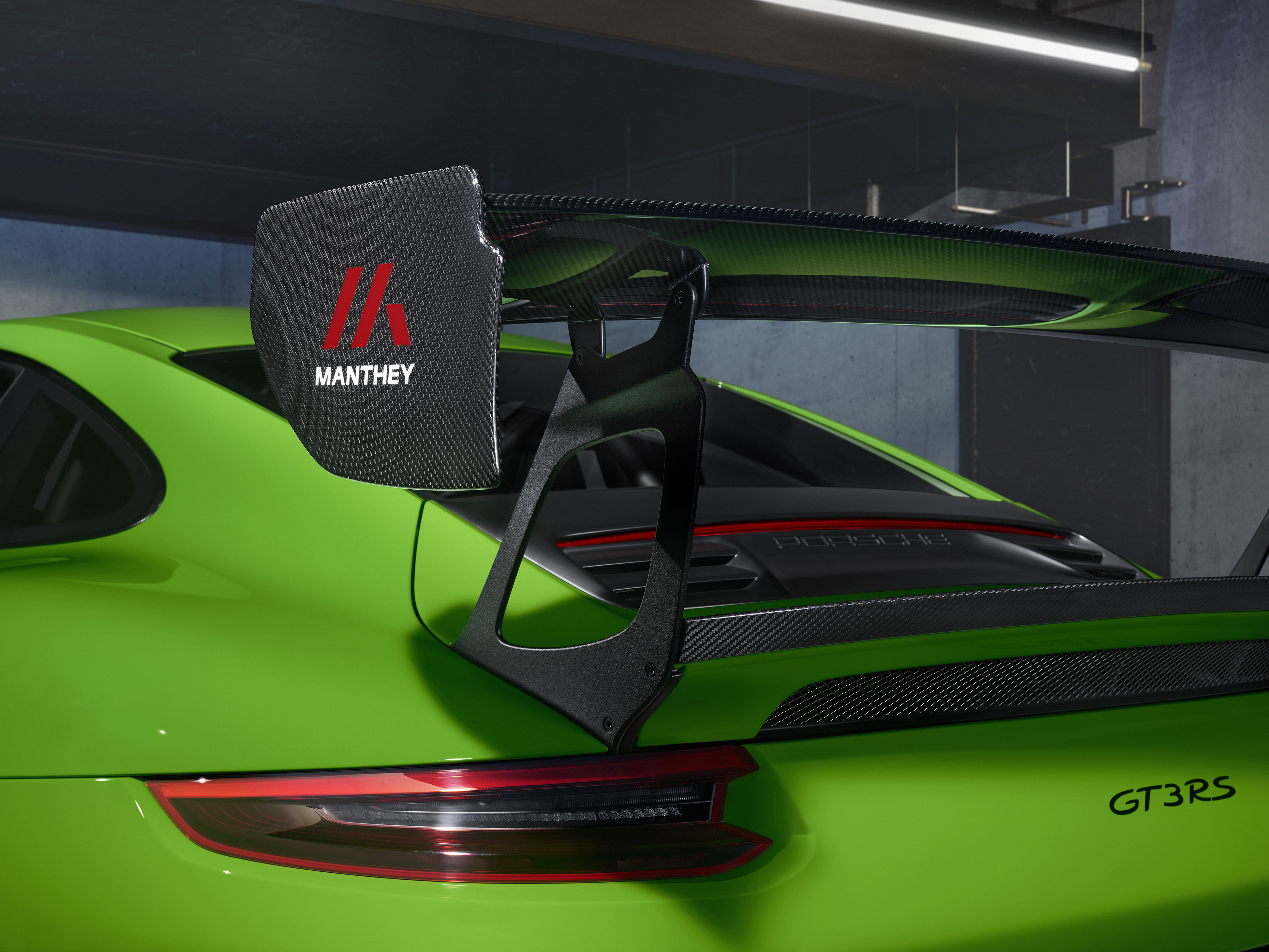 Manthey Performance Aerokit. Porsche 991.2 GT3 RS with GT3 RS Wheel Set ...