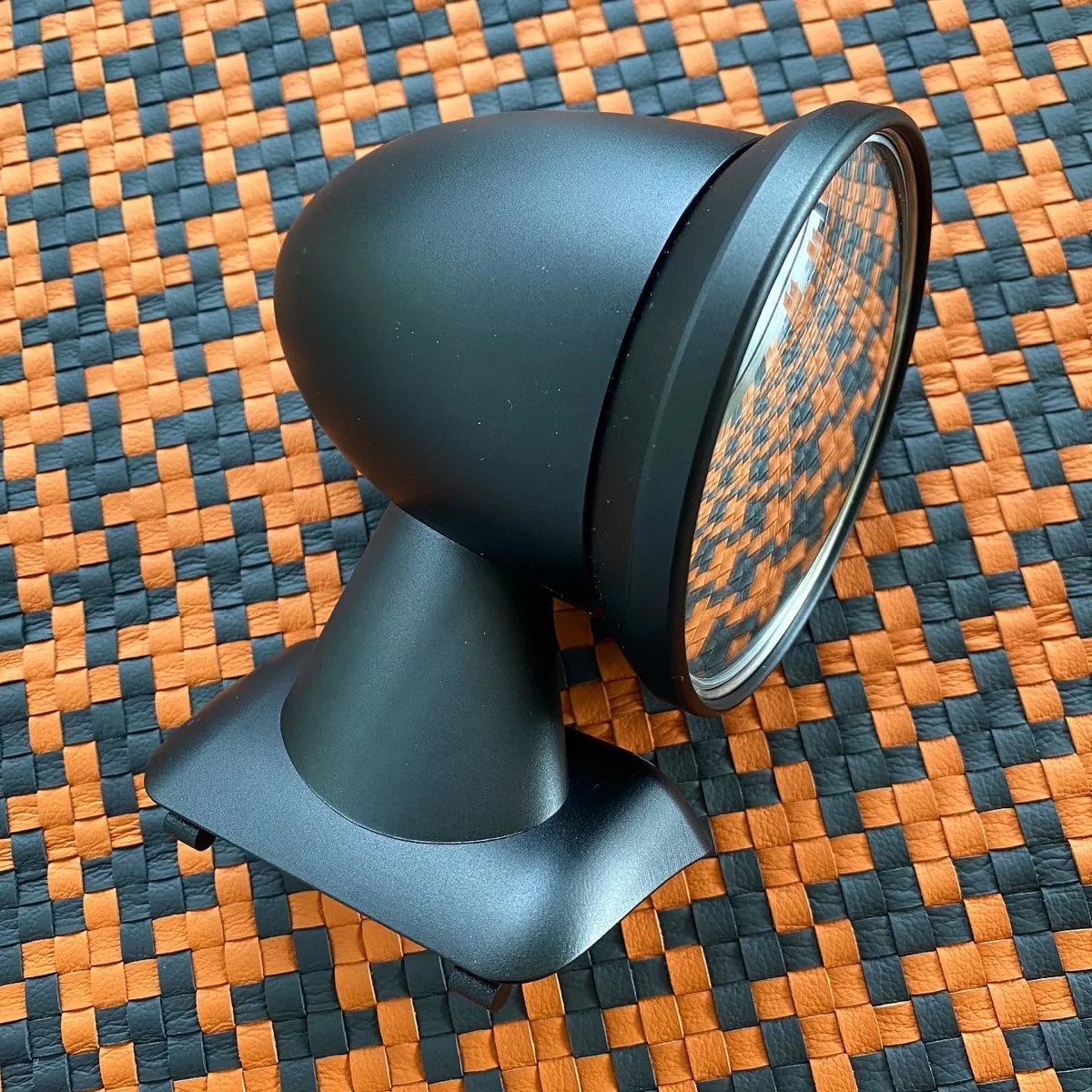 Aluminium bullet mirror, in Satin Black for Porsche 911 1975-1988 Flag ...