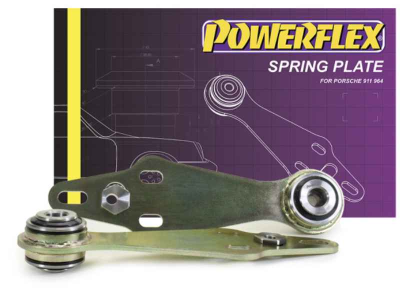 Rear suspension spring plate - axle strut. Porsche 964 96433106008 ...