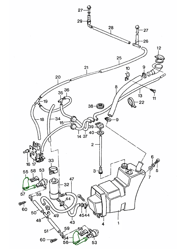 Porsche 911 Headlamp washer jet kit - HEADWASHKIT911 | Design 911