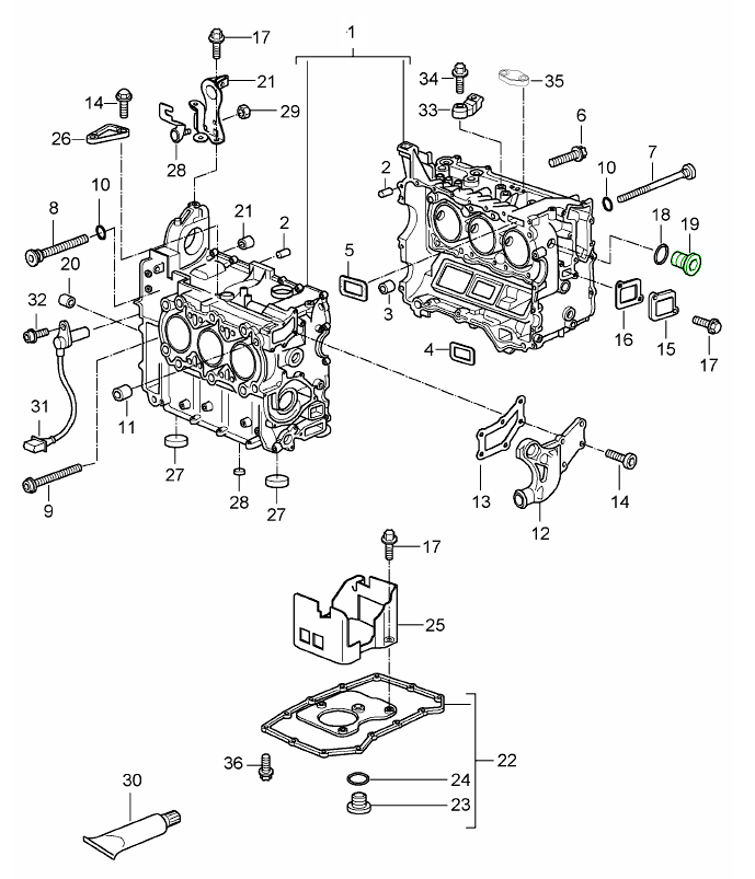 Porsche Screw plug for crankcase 90021901730 - 90021901730 | Design 911
