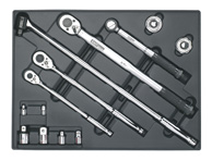 Sealey Tool Tray with Ratchet, Torque Wrench, Breaker Bar and Socket ...