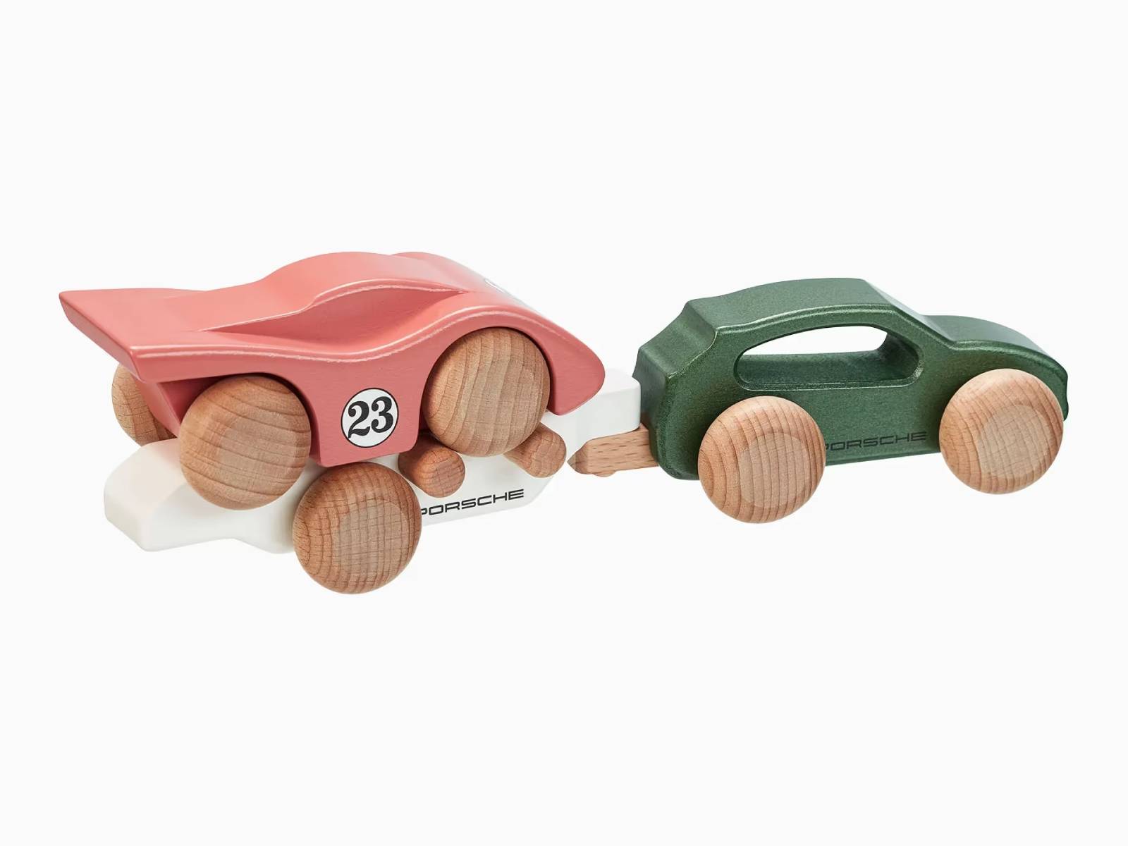 WAP0406220RHZA Wooden Toy Car - Macan With 917 Trailer - WAP0406220RHZA ...