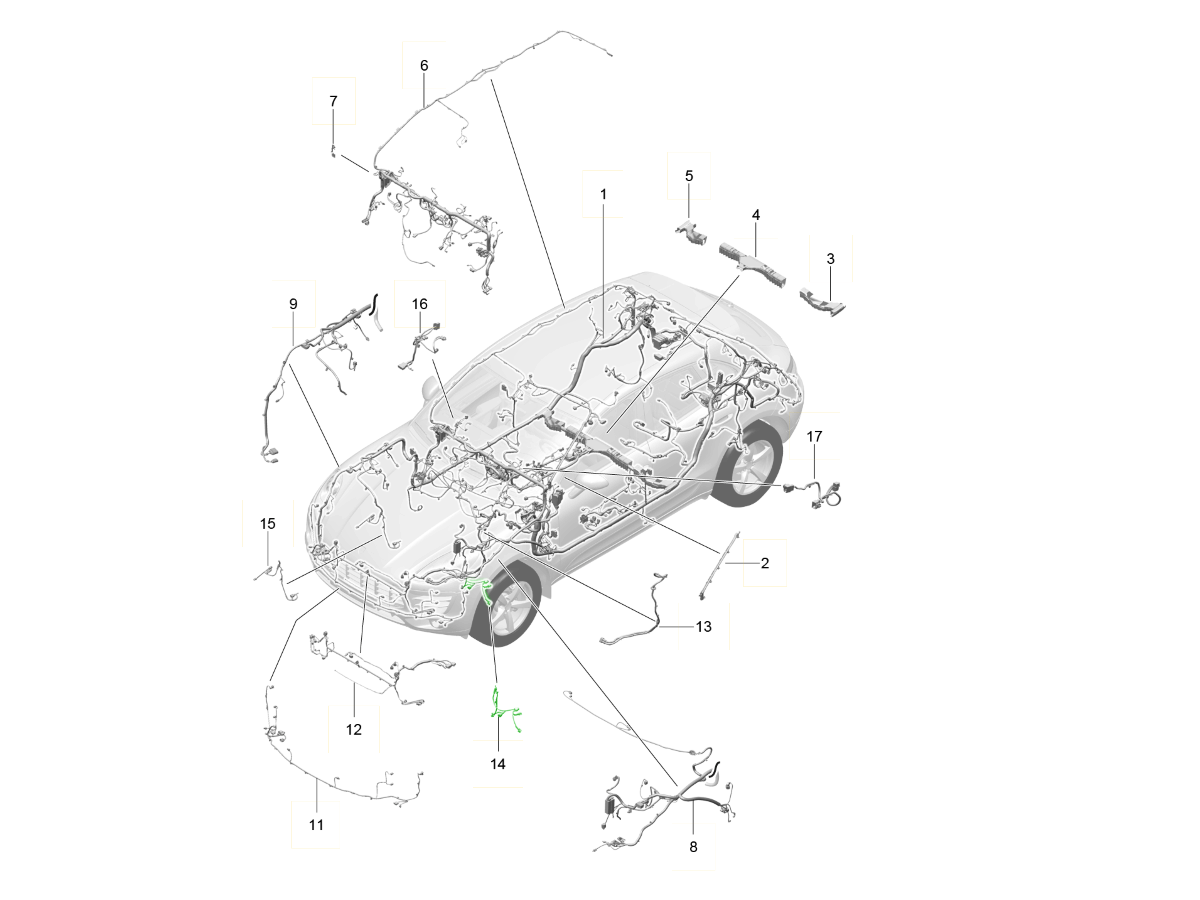 Buy Porsche Macan (95B) MK1 (2014-2018) Macan Turbo 3.6L V6 400Bhp ABS ...