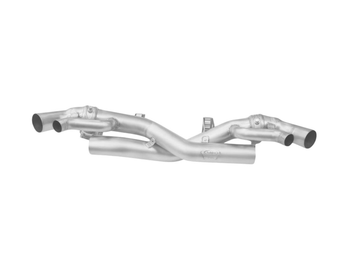 tubi Sports exhaust muffler straight pipe Porsche 992 Carrera and Turbo ...