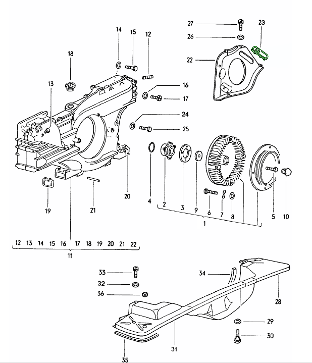 RETRO LINE Porsche 021119295 Alternator inspection cover for Porsche ...