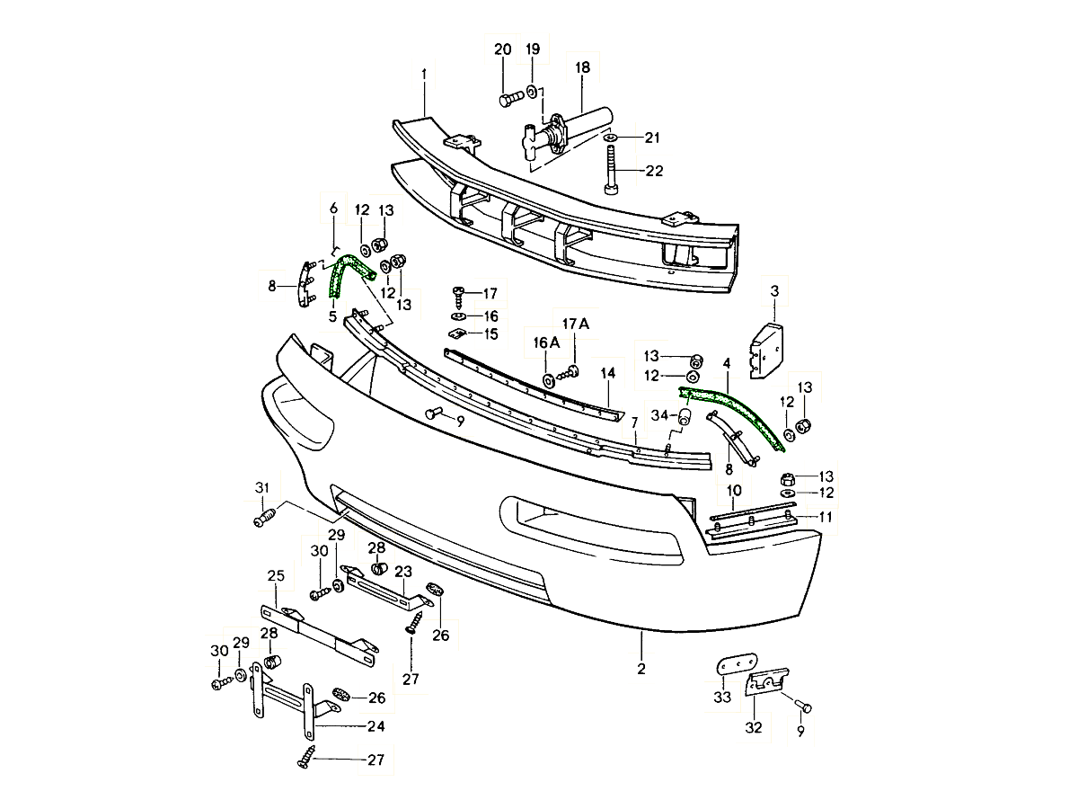 Porsche Bumper Seals | OEM Weatherstrips & Body Gaskets | Design911 ...
