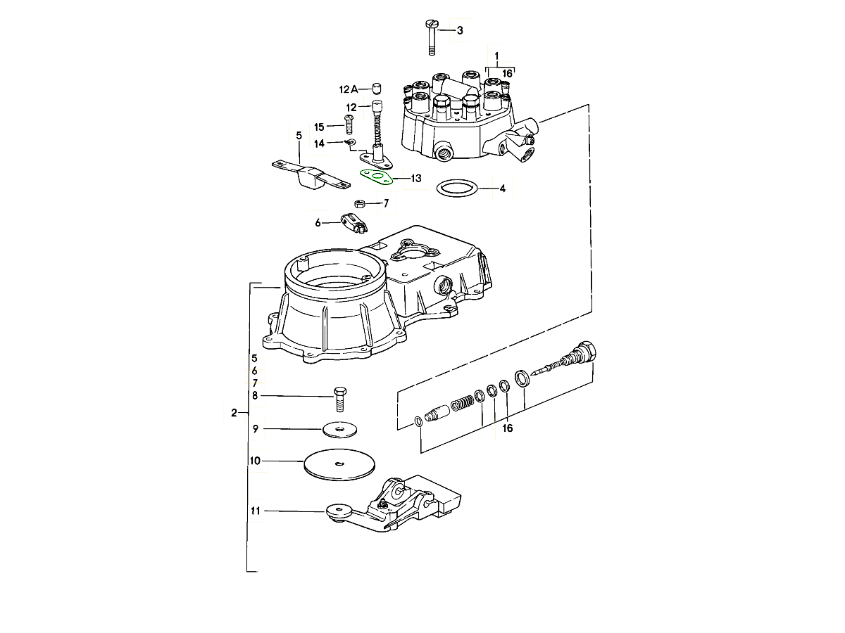 Porsche 911 928 Air flow meter gasket 93011091100 - 93011091100 ...