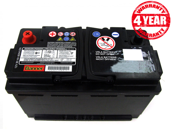 Car Battery 105Ah BANNER RUNNING BULL AGM Porsche OEM - 60501 | Design 911